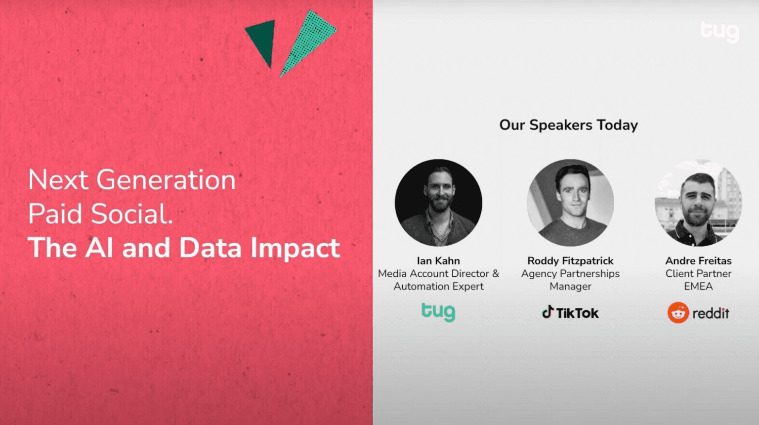 Tug Webinar: Next Generation Paid Social – The AI and Data Impact. | TUG